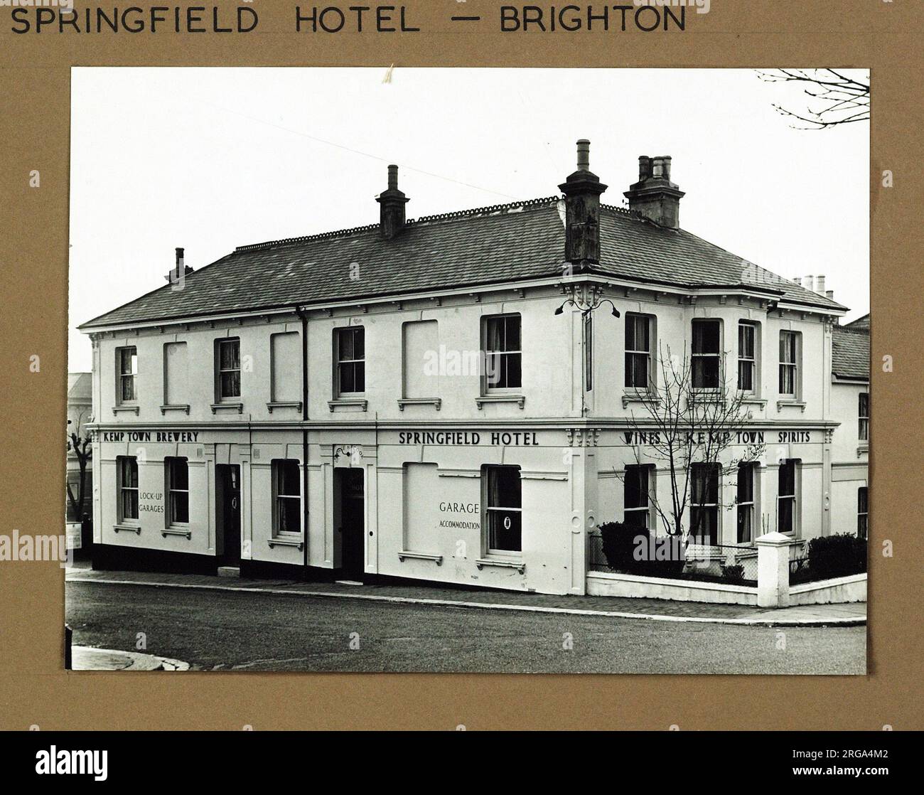 Photograph of Springfield Hotel, Brighton, Sussex. The main side of the ...