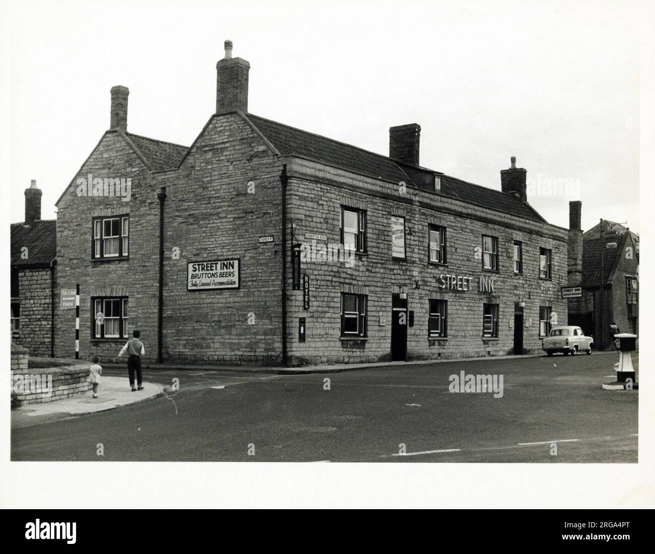 Photograph of Street Inn, Street, Somerset. The main side of the print ...