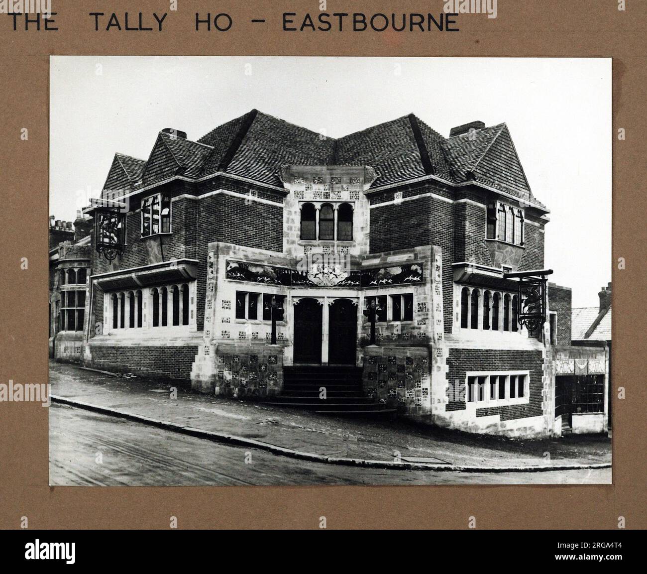 Photograph of Tally Ho PH, Eastbourne, Sussex. The main side of the ...
