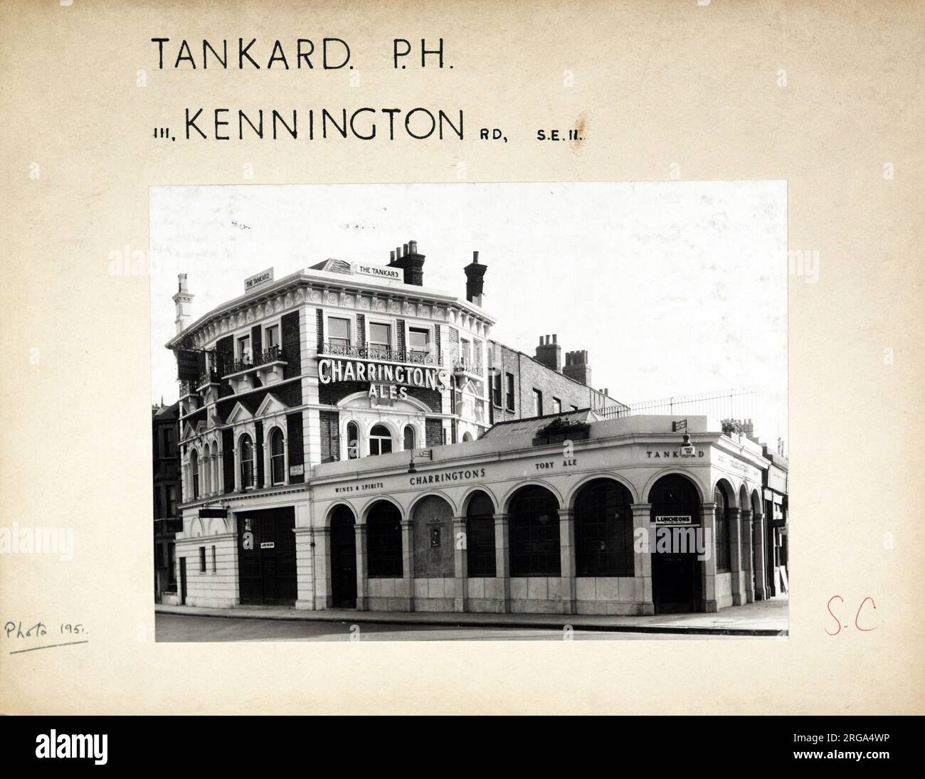 Photograph of Tankard PH, Kennington, London. The main side of the ...