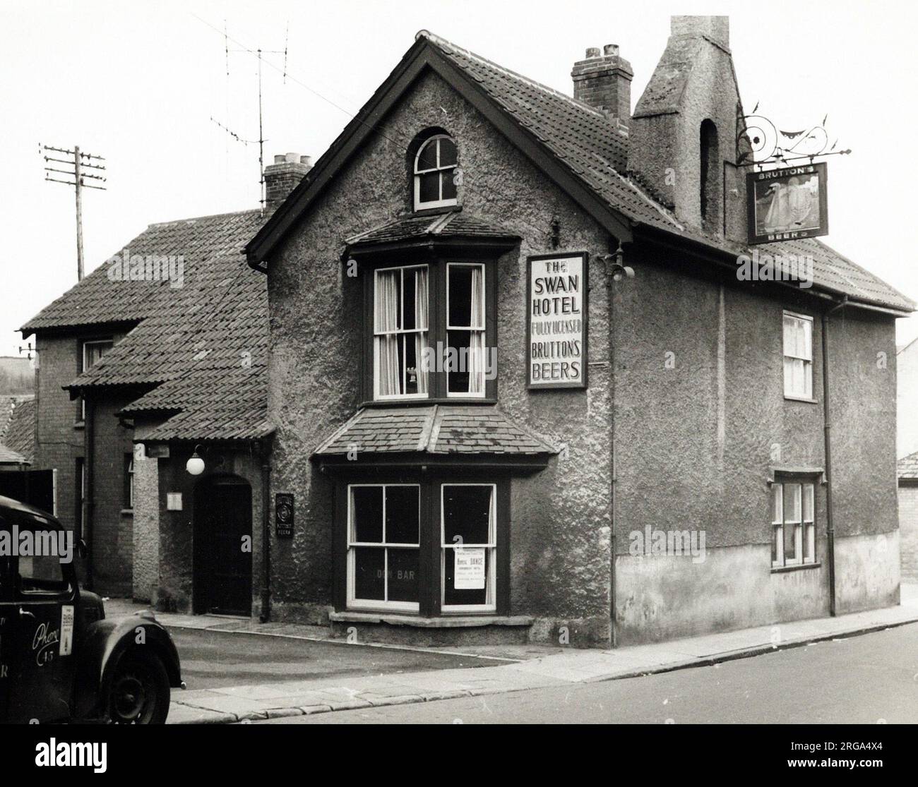 Photograph of Swan Hotel, Ilminster, Somerset. The main side of the ...