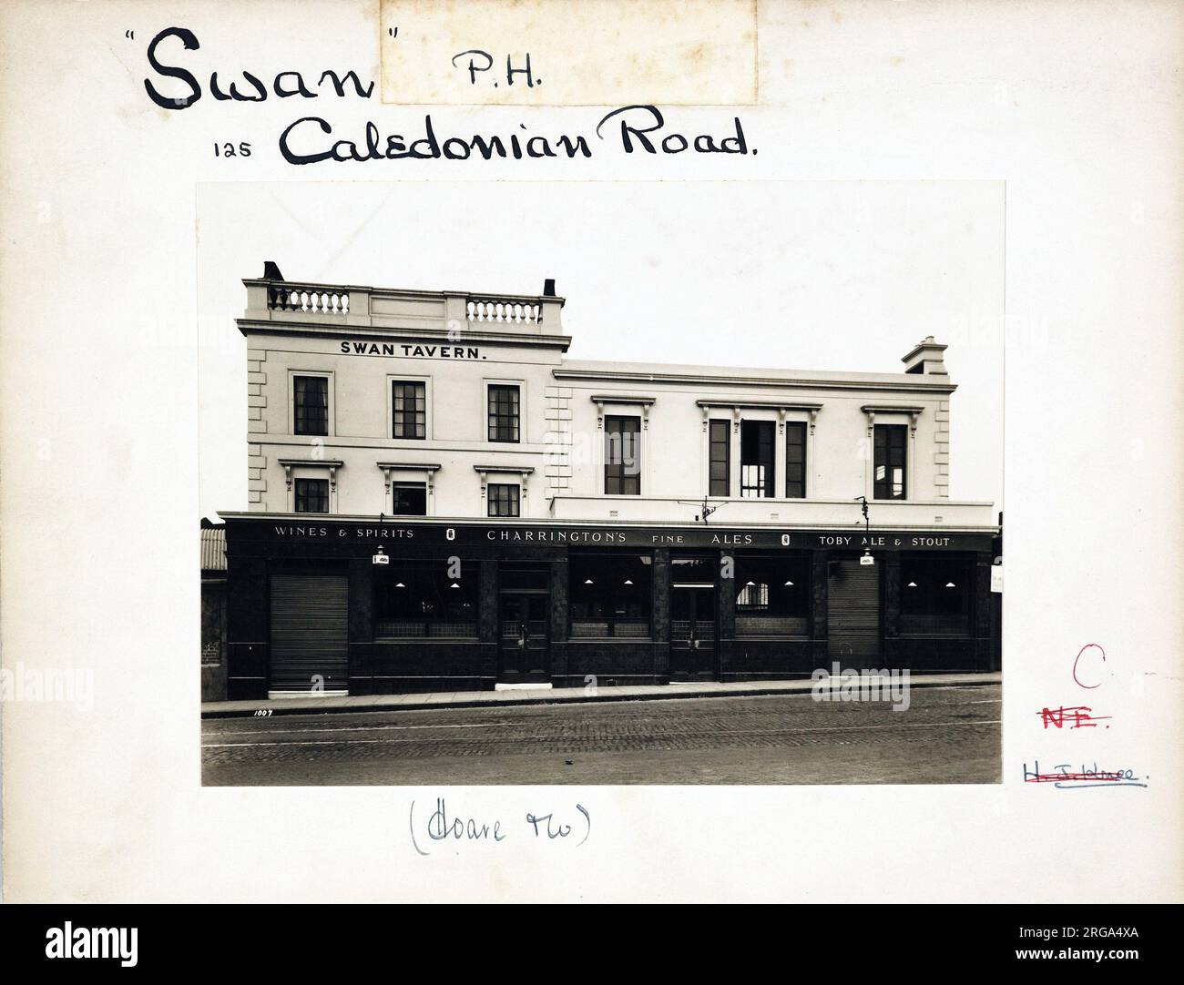 Photograph of Swan PH, Kings Cross, London. The main side of the print ...