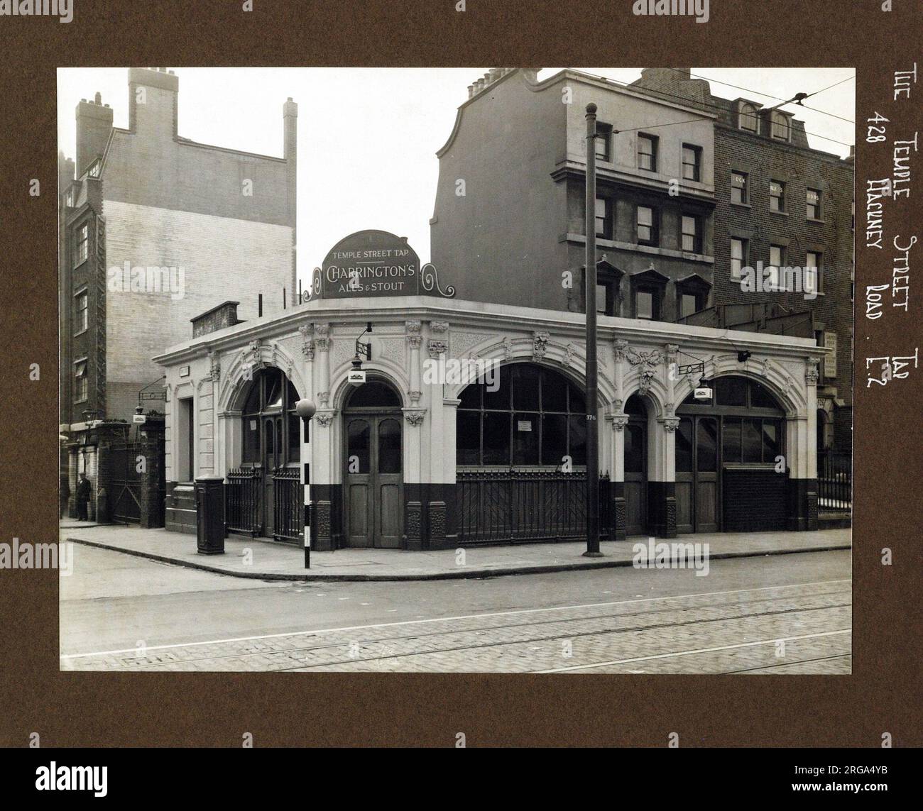 Photograph of Temple Street Tap PH, Hackney, London. The main side of ...