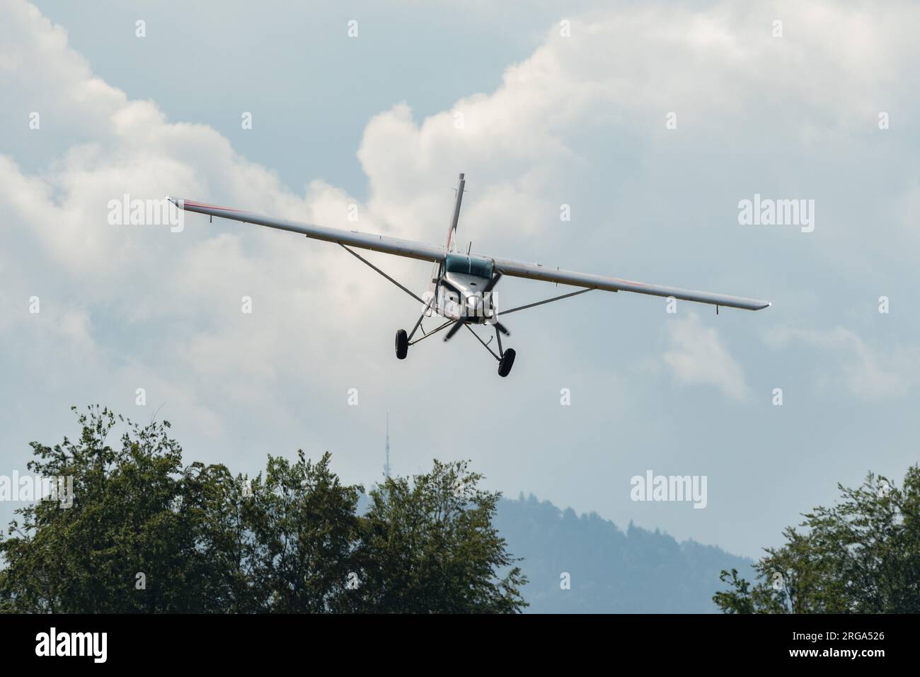 Speck-Fehraltorf, Zurich, Switzerland, July 1, 2023 HB-FKL Pilatus PC-6 ...
