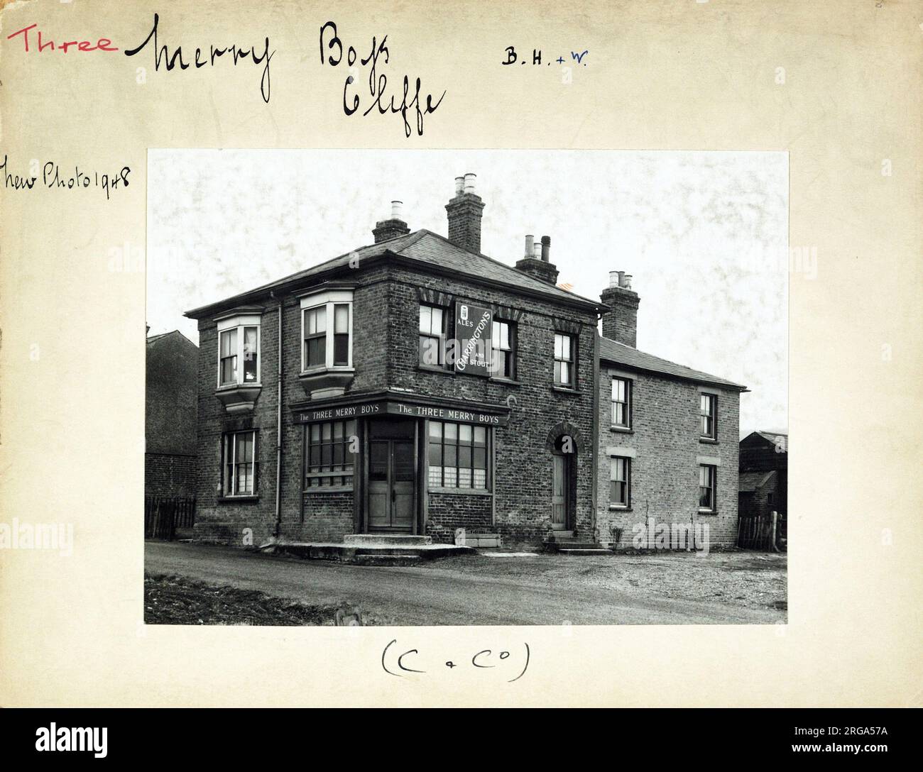 Photograph of Three Merry Boys PH, Cliffe, Kent. The main side of the ...