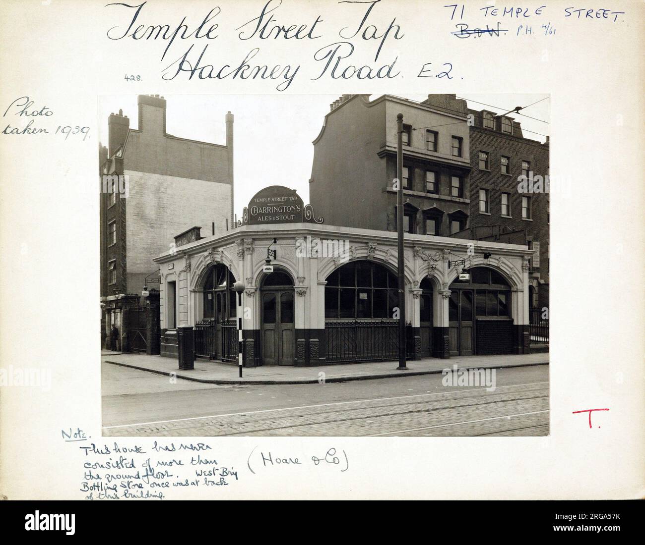 Photograph of Temple Street Tap PH, Hackney, London. The main side of the print (shown here ...