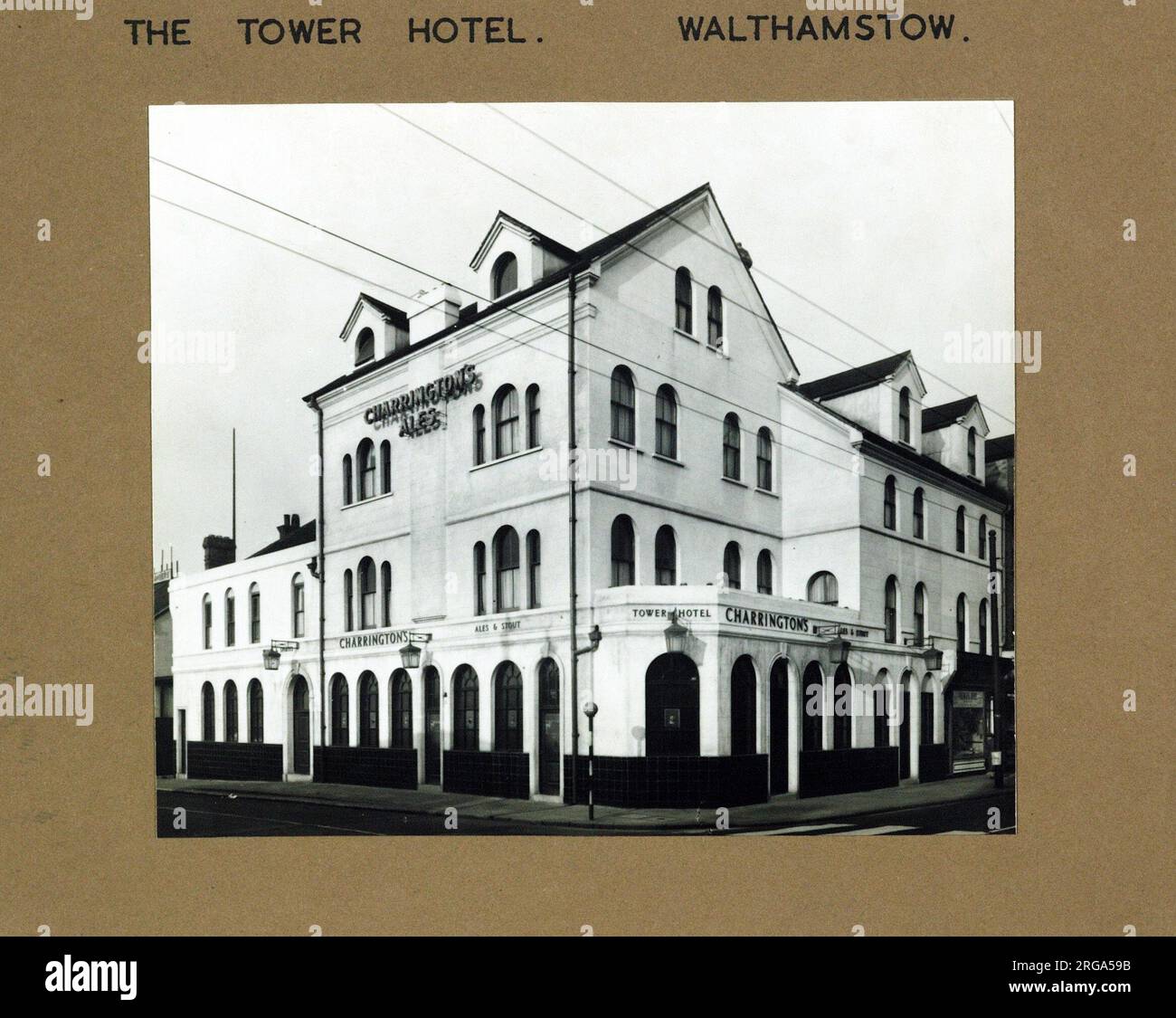 Photograph of Tower Hotel, Walthamstow, London. The main side of the ...