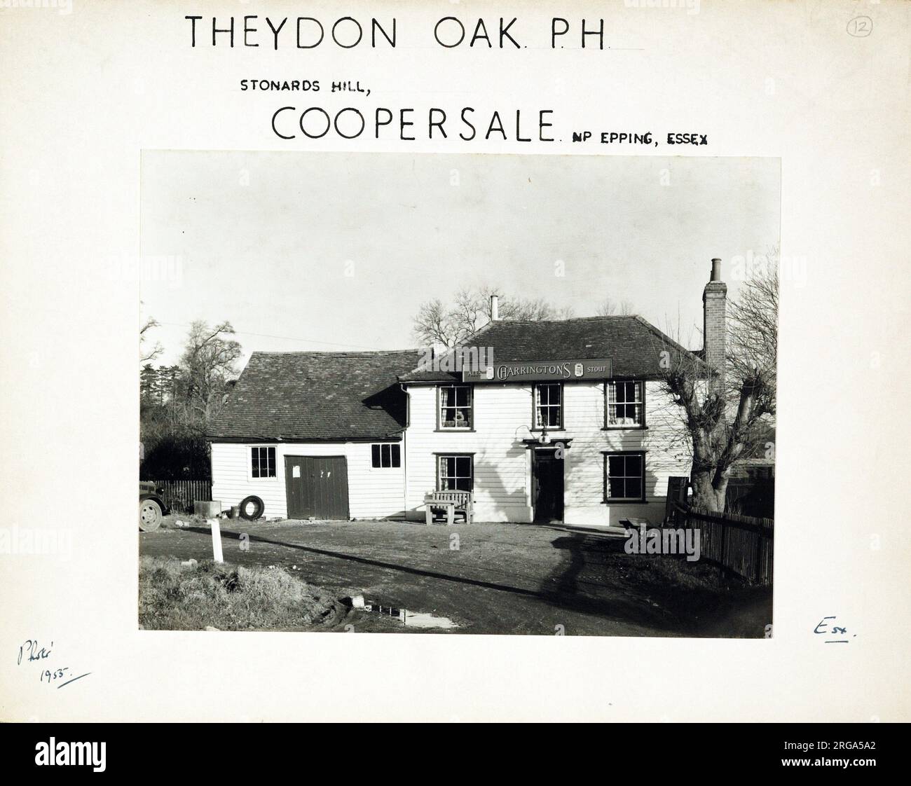 Photograph of Theydon Oak PH, Epping, Essex. The main side of the print ...