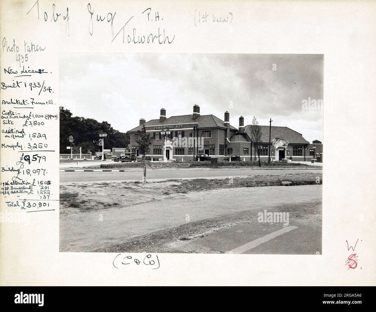 Photograph of Toby Jug PH, Tolworth, Greater London. The main side of the print (shown here ...