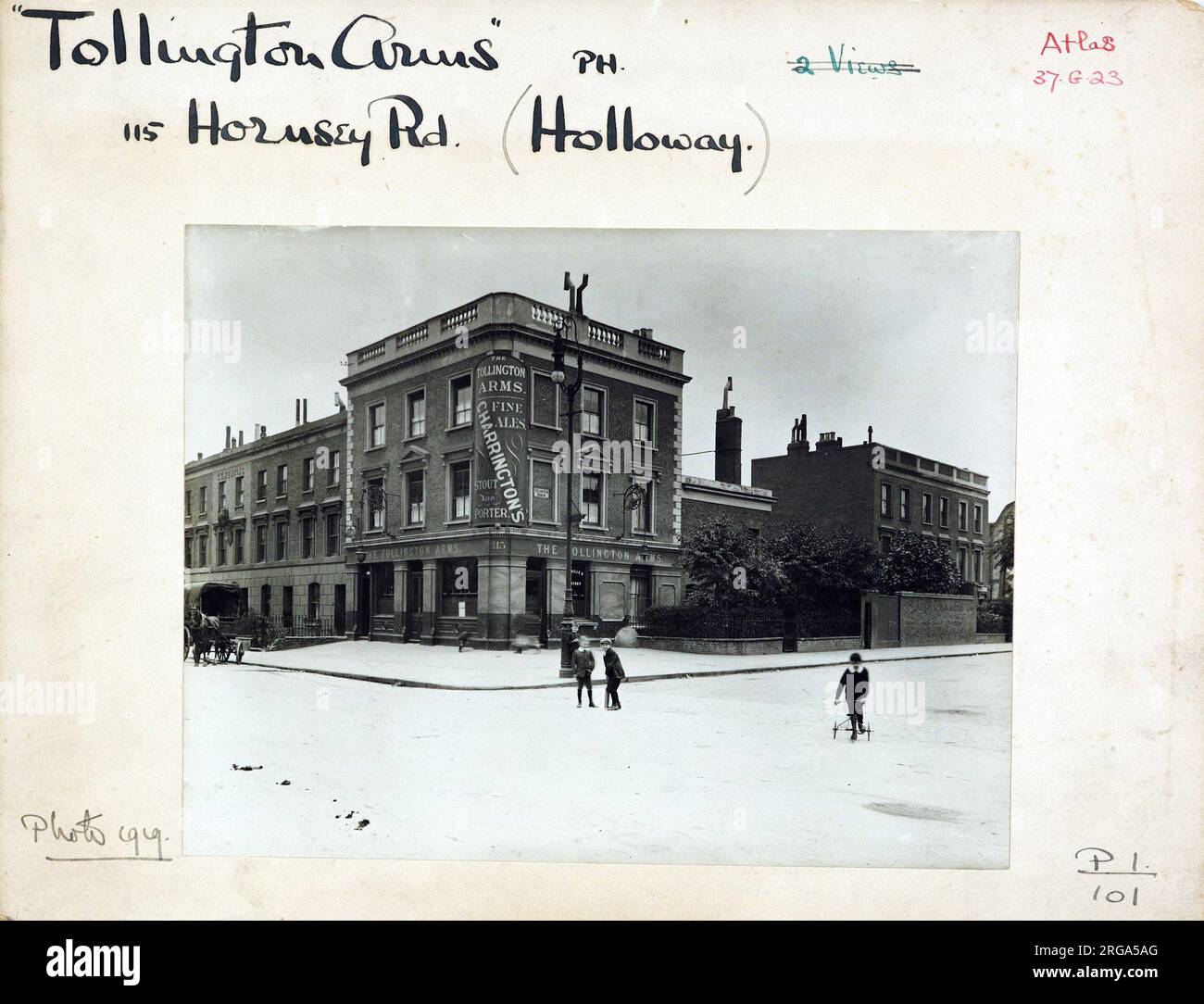 Photograph of Tollington PH, Holloway, London. The main side of the ...