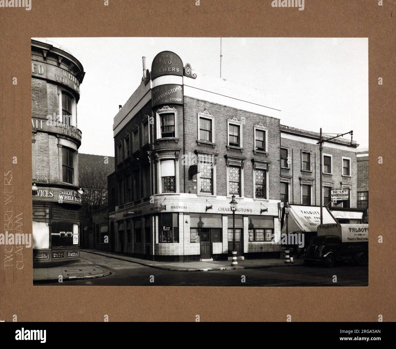 Photograph of Two Brewers PH, Clapham, London. The main side of the ...