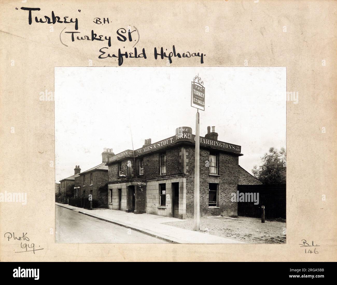 Photograph of Turkey PH, Enfield (Old), Greater London. The main side ...