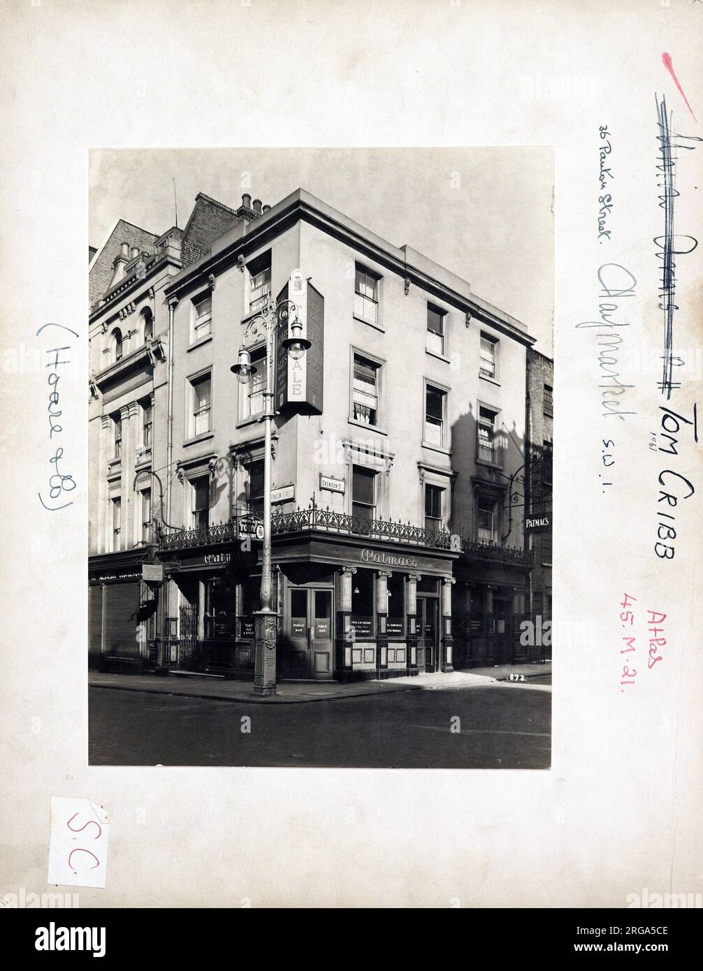 Photograph of Union Arms, Haymarket, London. The main side of the print ...