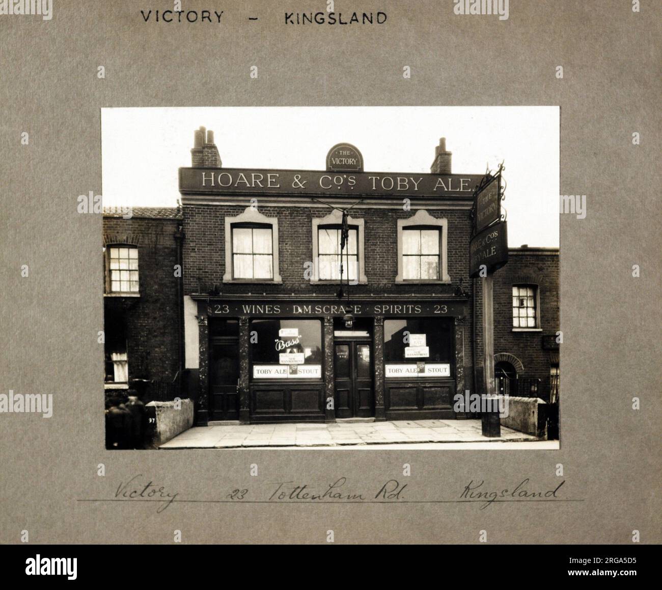Photograph of Victory PH, Kingsland, London. The main side of the print ...