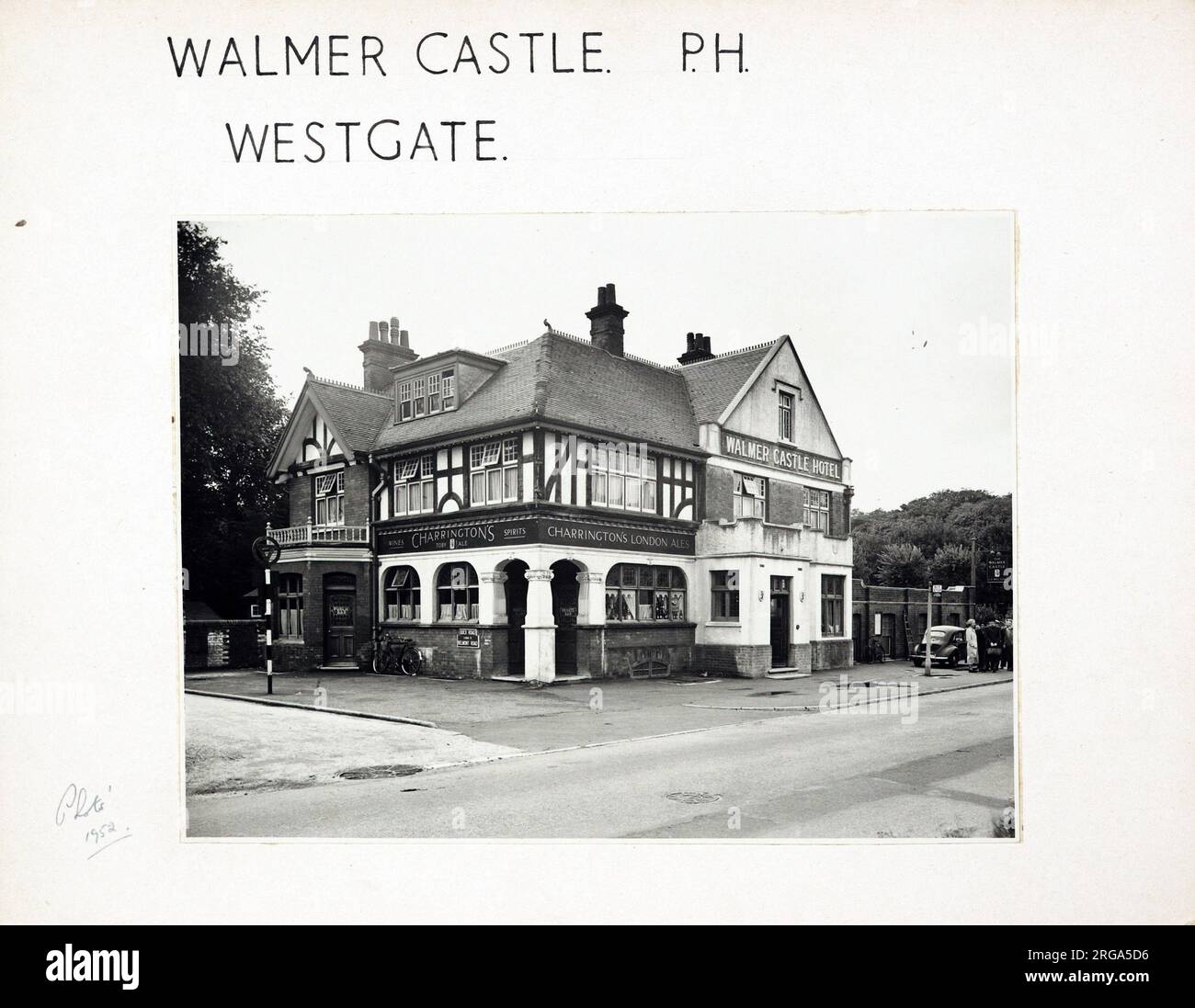 Photograph of Walmer Castle Hotel, Westgate, Kent. The main side of the ...
