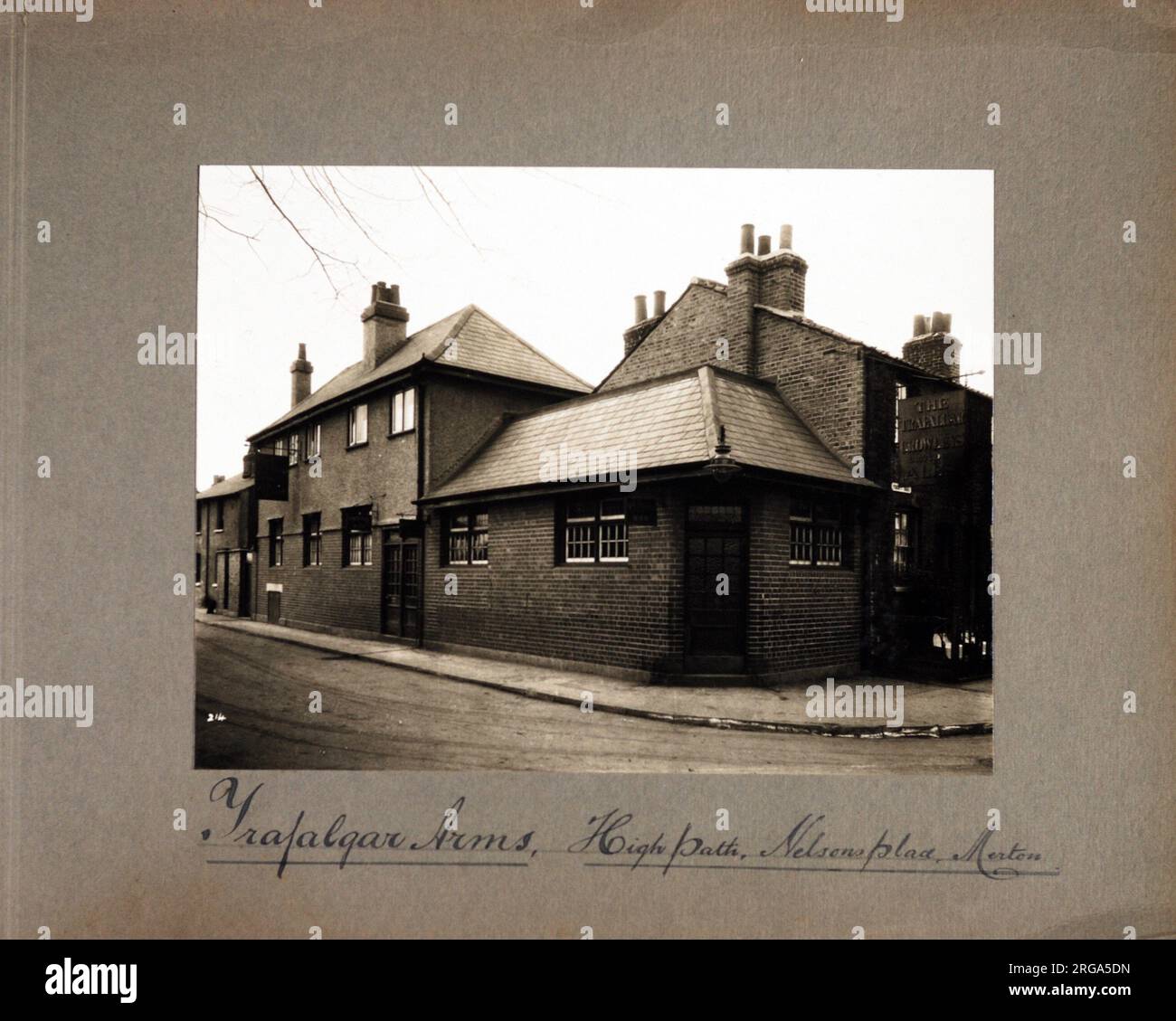 Photograph of Trafalgar PH, Merton, London. The main side of the print ...