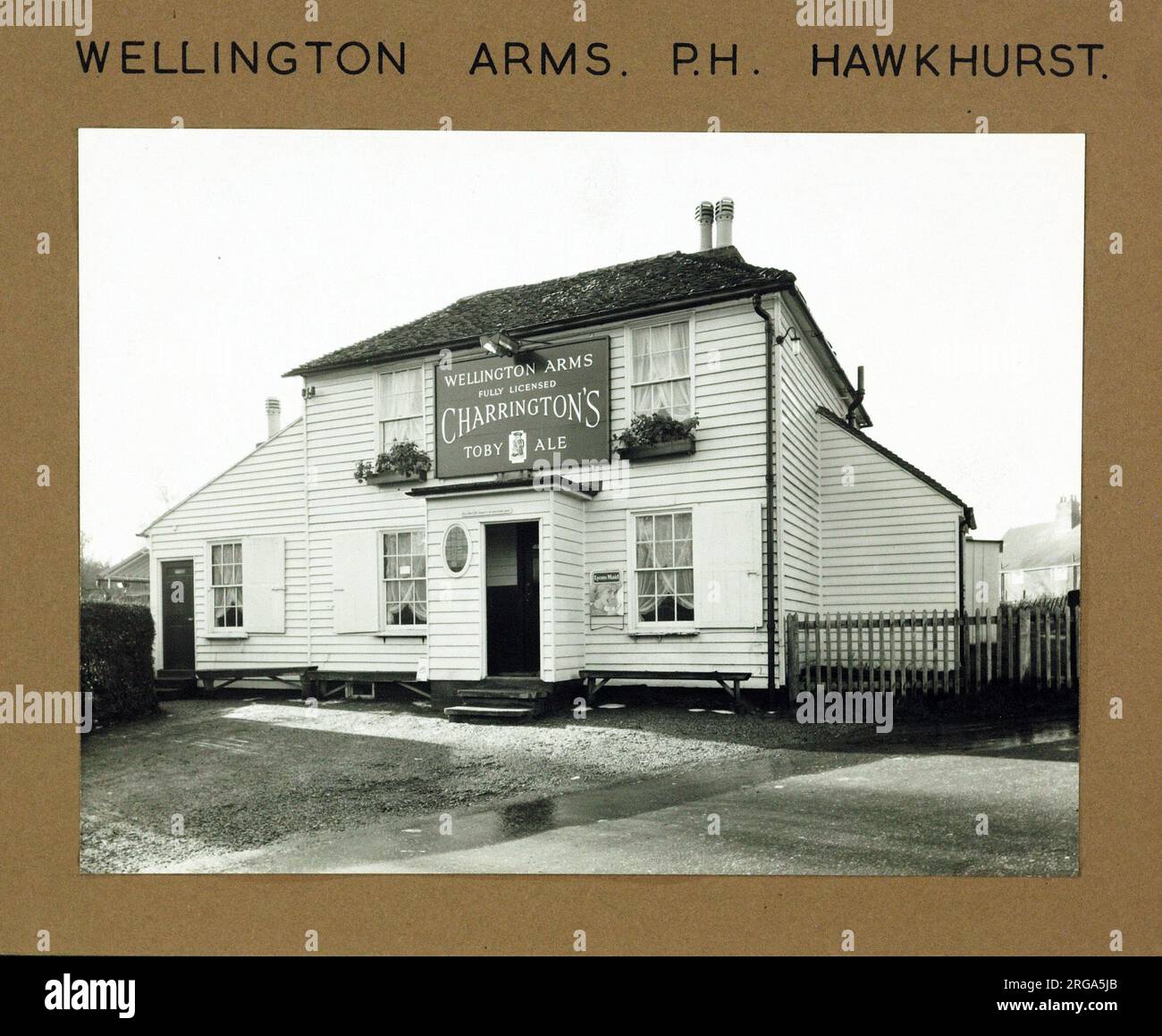 Photograph of Wellington Arms, Hawkhurst, Kent. The main side of the ...