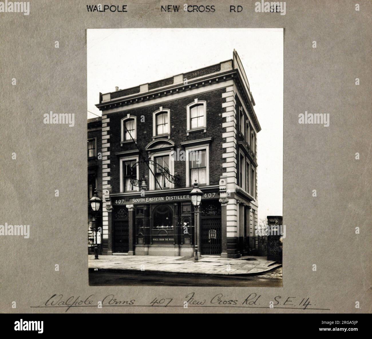 Photograph of Walpole Arms, New Cross, London. The main side of the ...