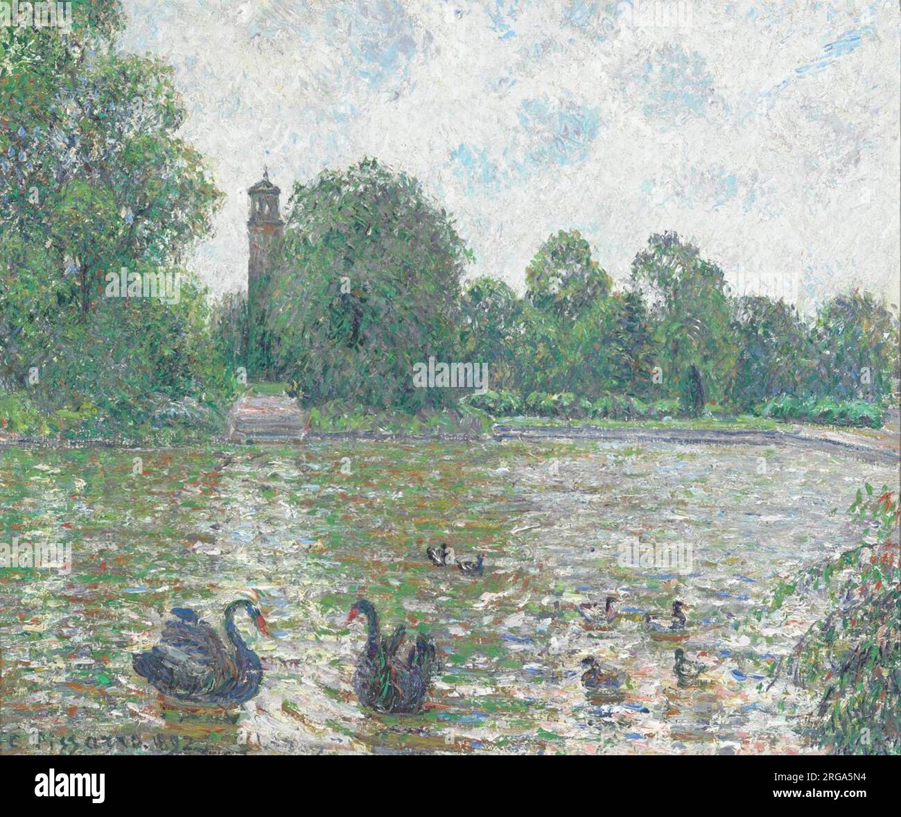 Kew, London 1892 by Camille Pissarro Stock Photo - Alamy