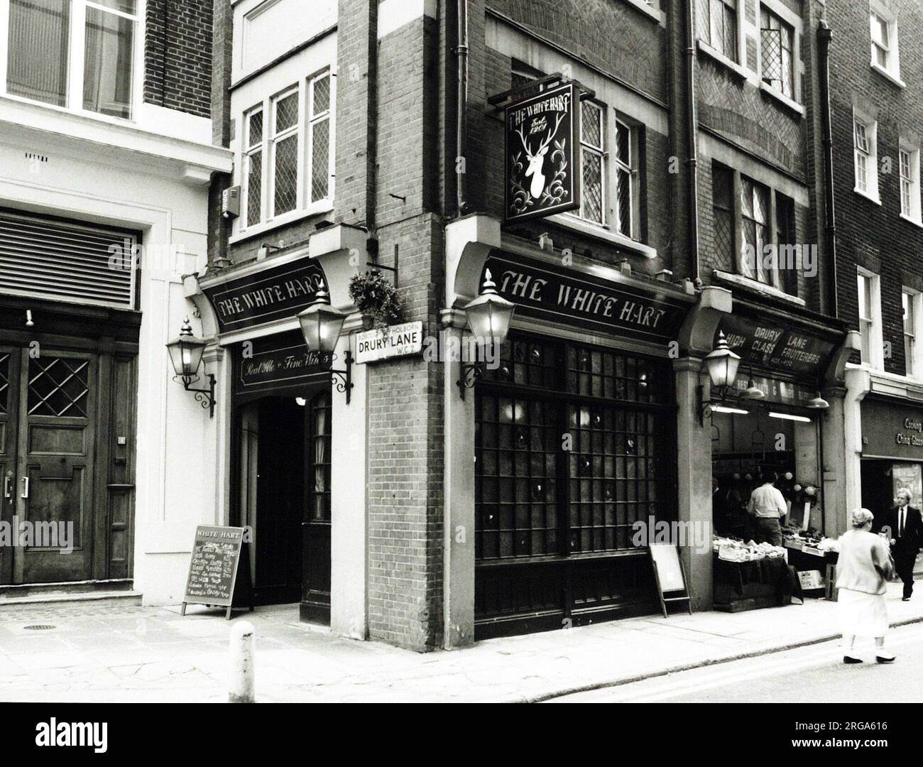 Photograph of White Hart PH, Holborn, London. The main side of the ...