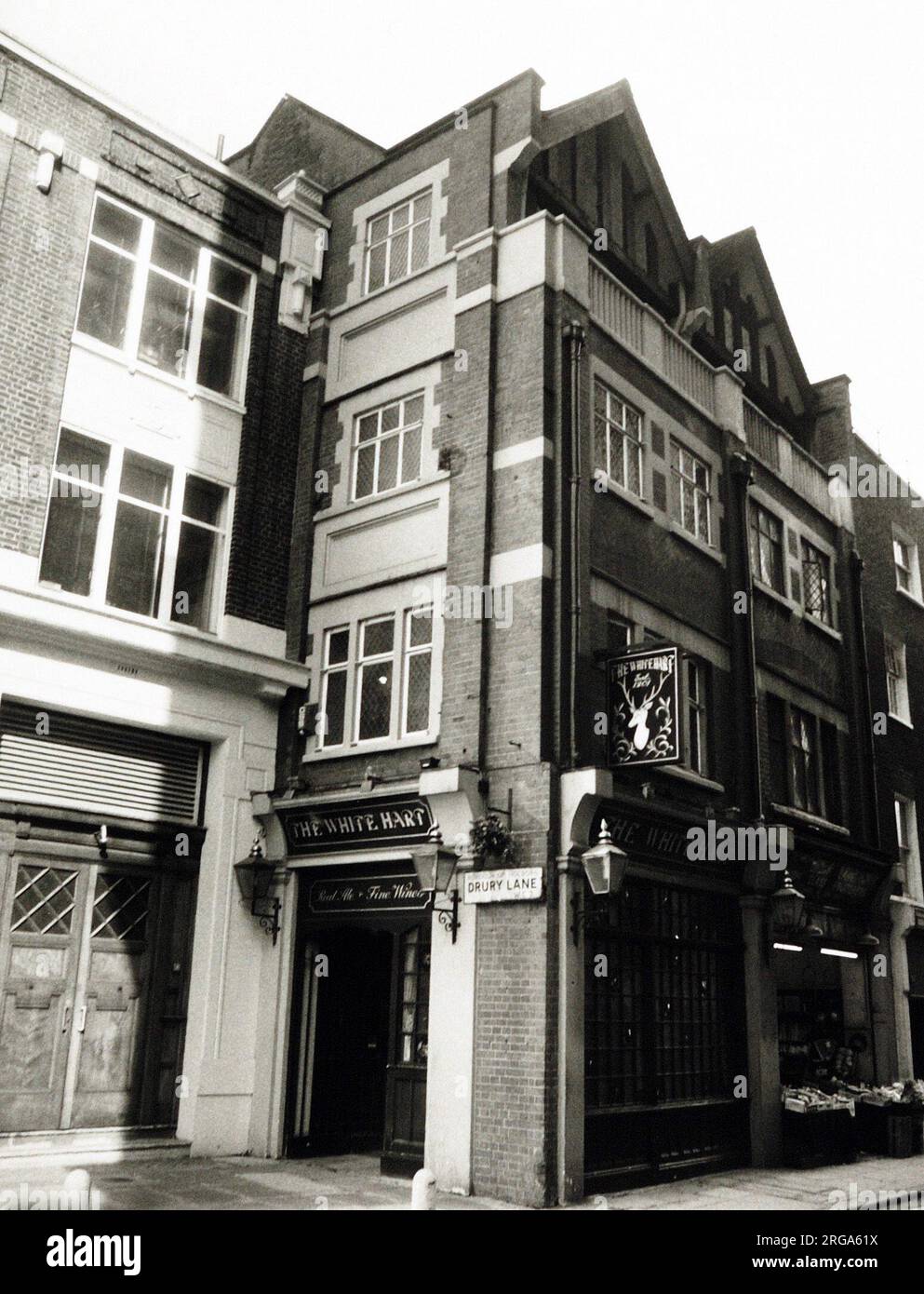 Photograph of White Hart PH, Holborn, London. The main side of the ...