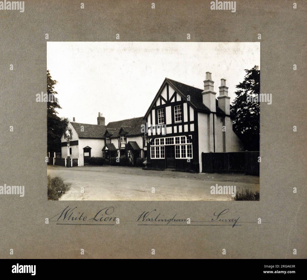 Photograph of White Lion PH, Warlingham, Surrey. The main side of the ...