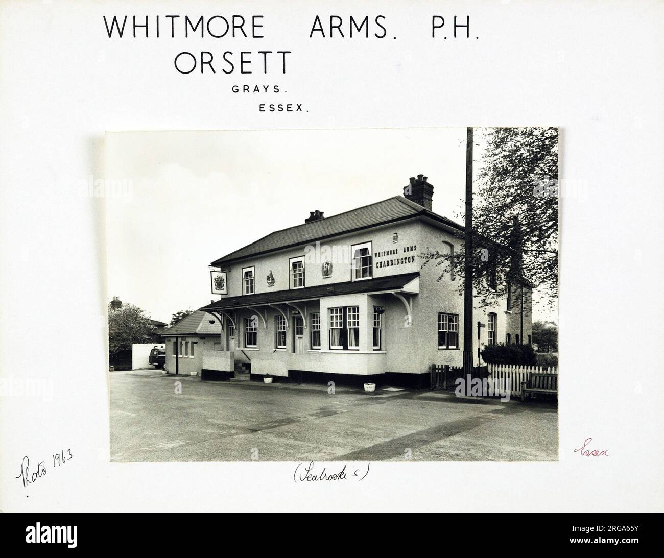 Photograph of Whitmore Arms, Orsett, Essex. The main side of the print ...