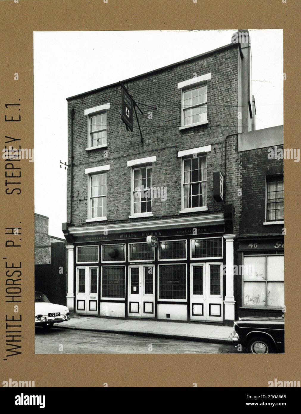 Photograph of White Horse PH, Stepney, London. The main side of the ...
