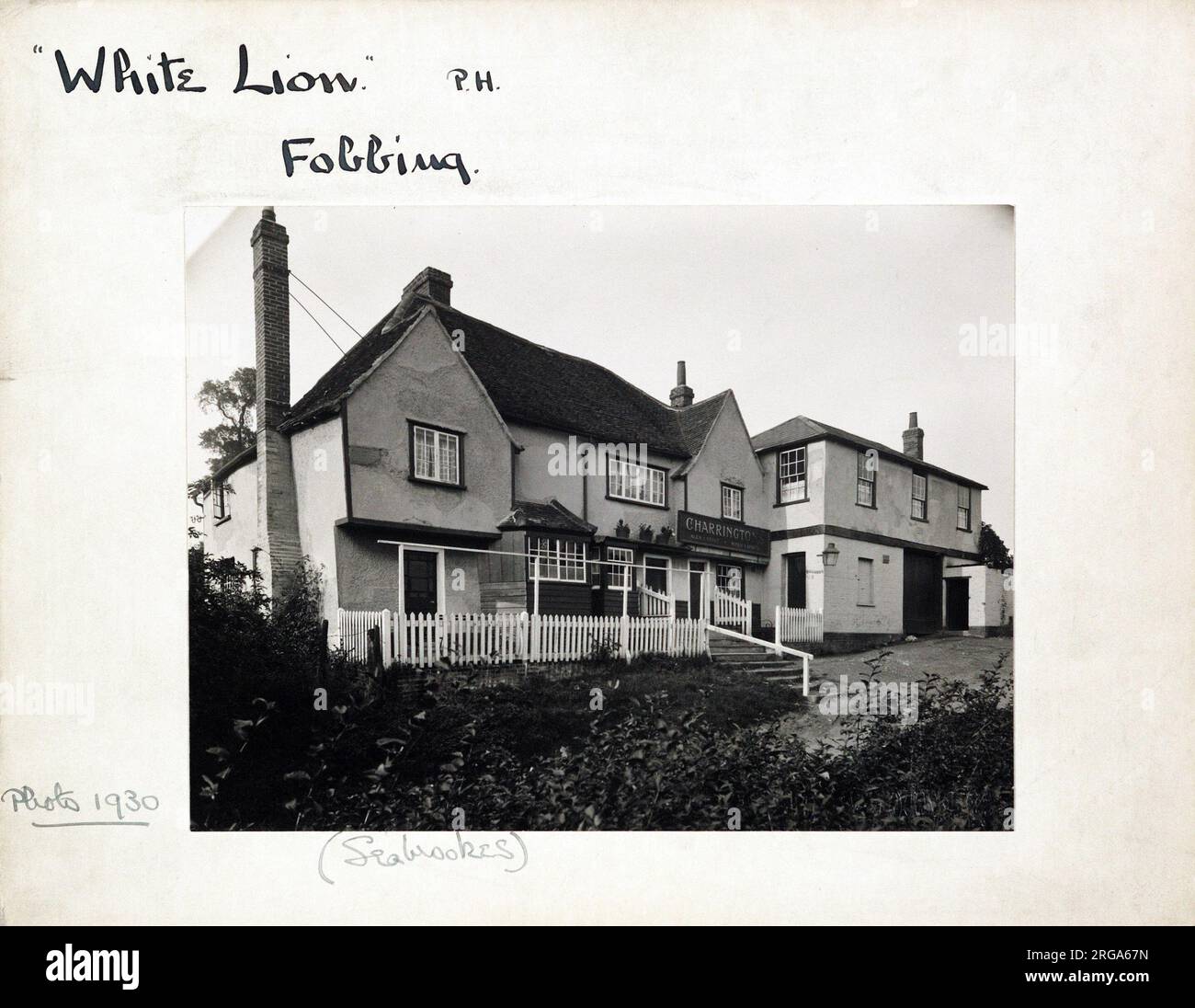 Photograph of White Lion PH, Fobbing, Essex. The main side of the print ...