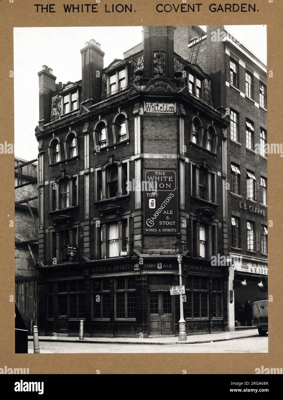Photograph of White Lion PH, Covent Garden, London. The main side of ...