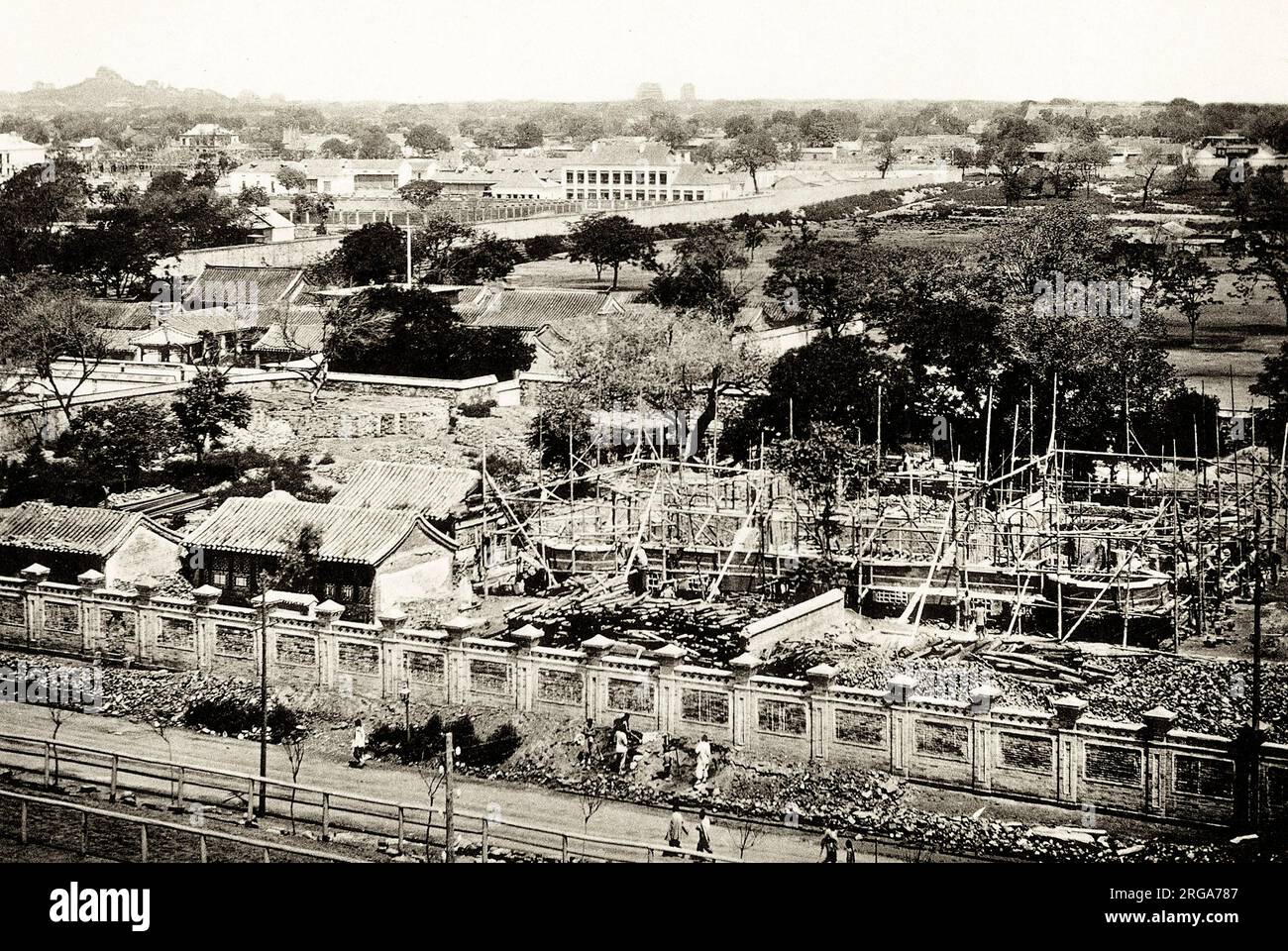 19th century vintage photograph: Legation Quarter, Peking, Beijing ...
