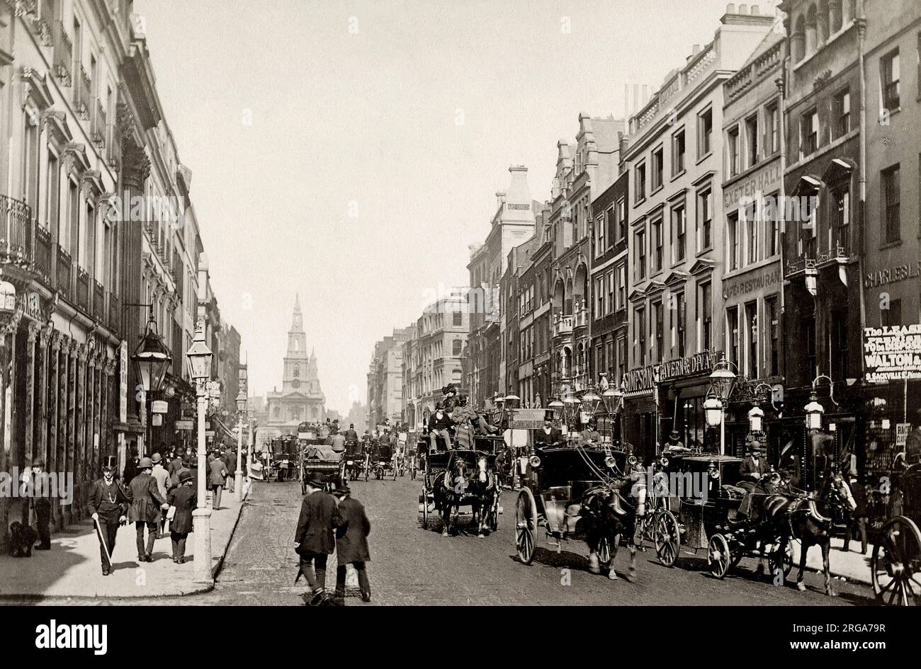 Vintage 19th century photograph: The Strand, London Stock Photo - Alamy