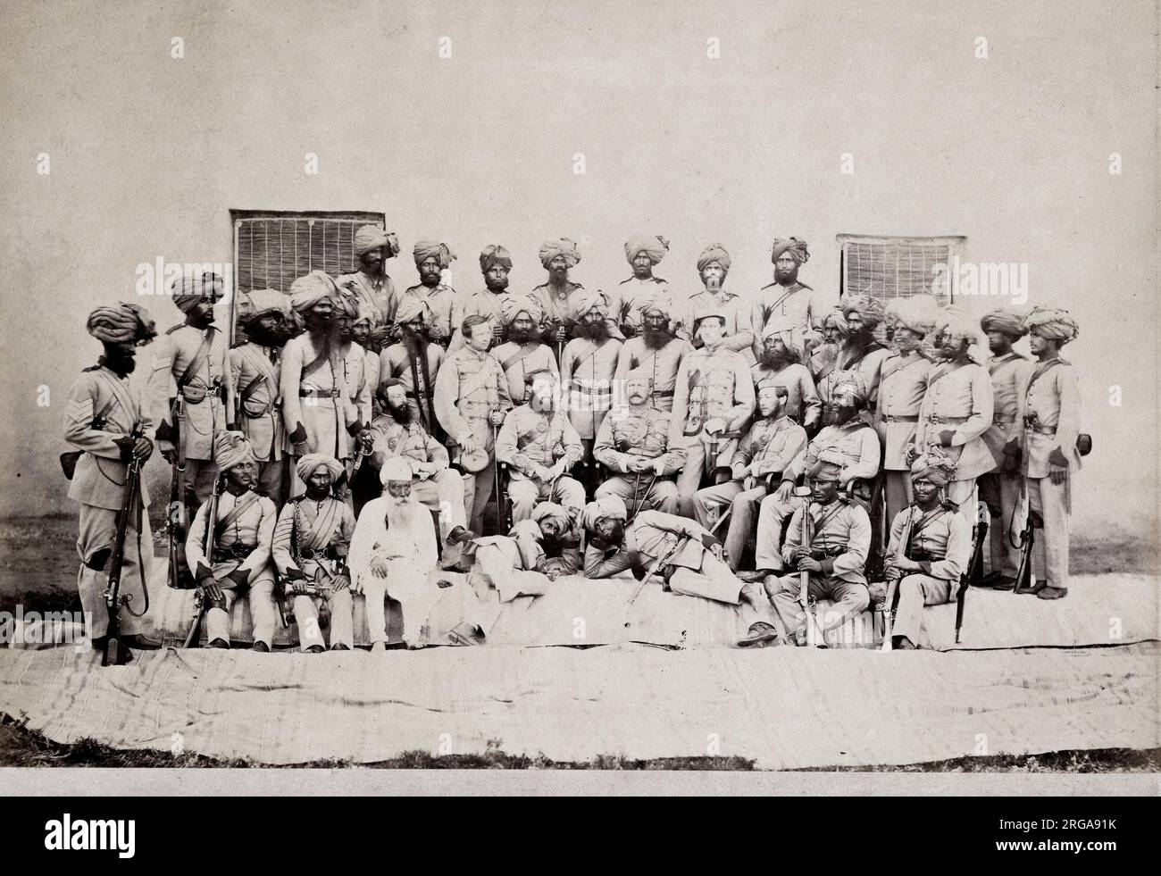 Vintage 19th century photograph - British army in India, 1860s ...