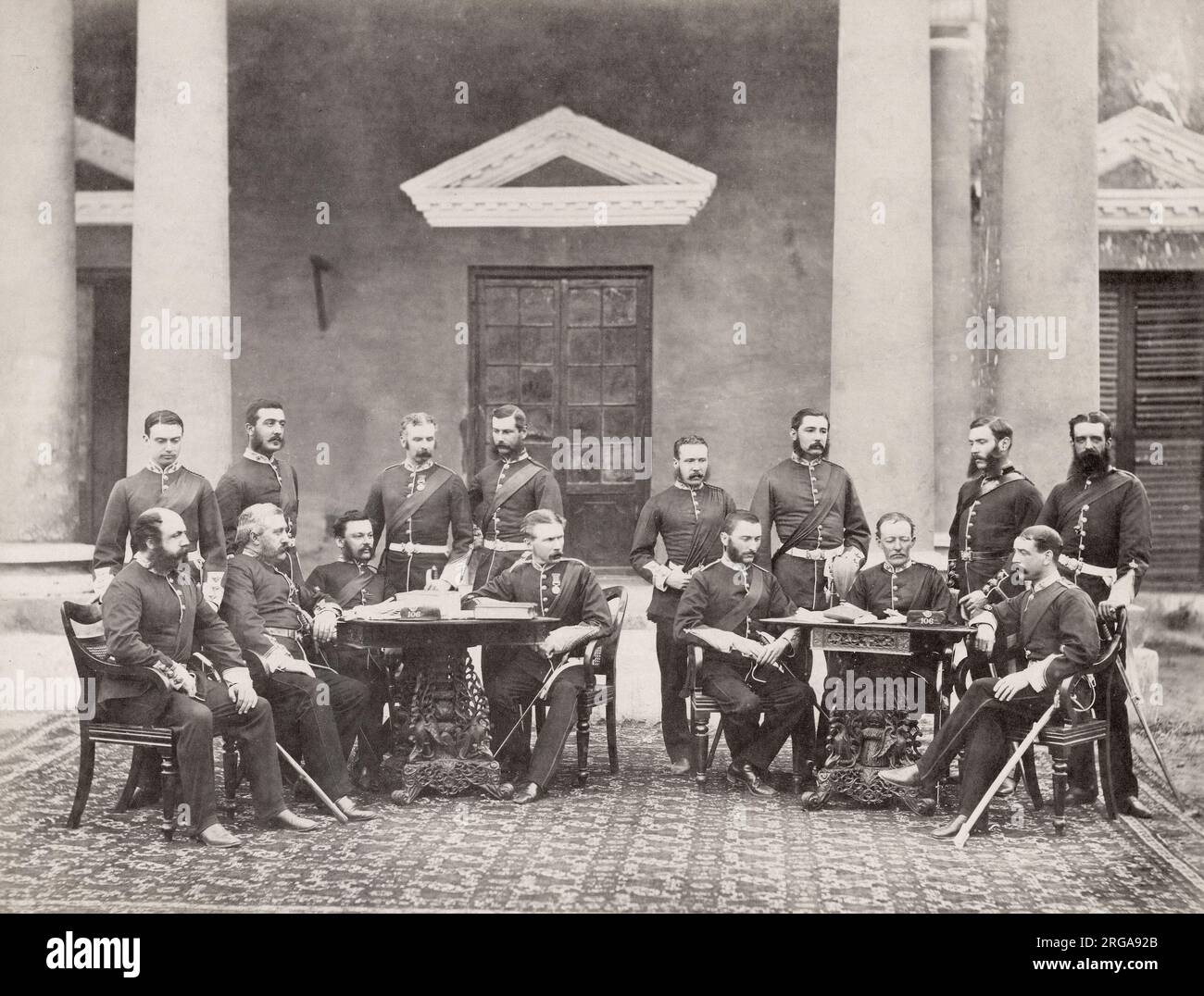 Vintage 19th century photograph - British army in India, 1860s ...