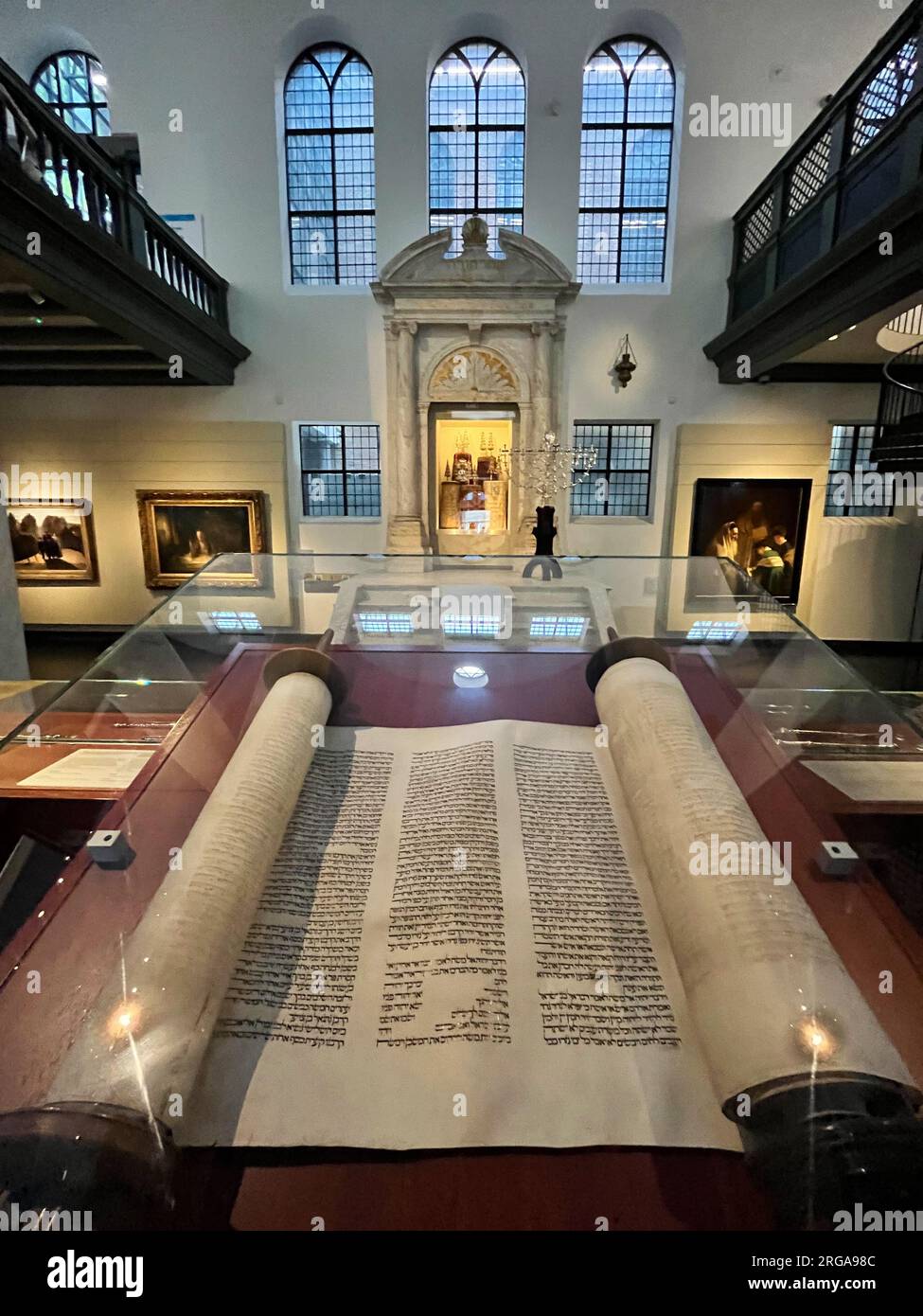 Amsterdam, Netherlands. August 6, 2023. The interior of the Jewish ...