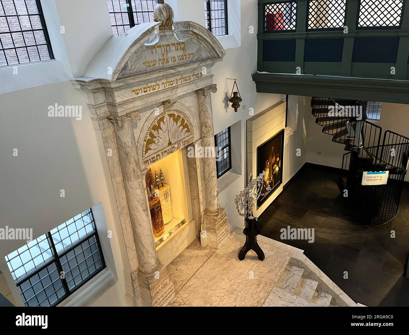 Amsterdam, Netherlands. August 6, 2023. The interior of the Jewish ...