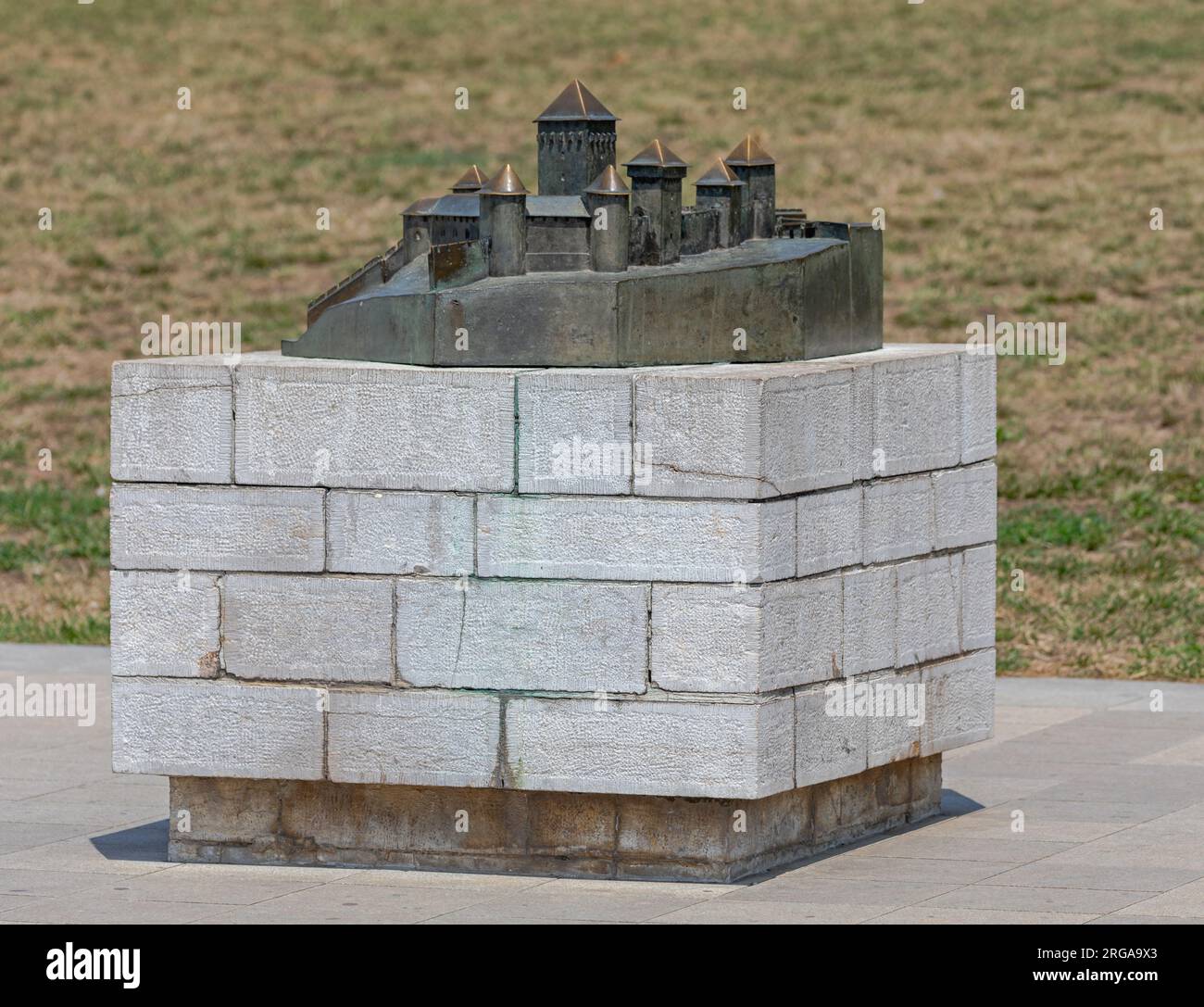 3d Bronze Model of Kalemegdan Fortress Park in Belgrade Serbia Summer ...