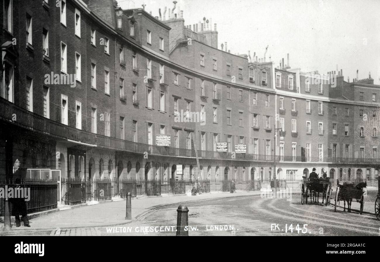 Wilton Crescent, Pimlico / Belgravia, London Stock Photo - Alamy