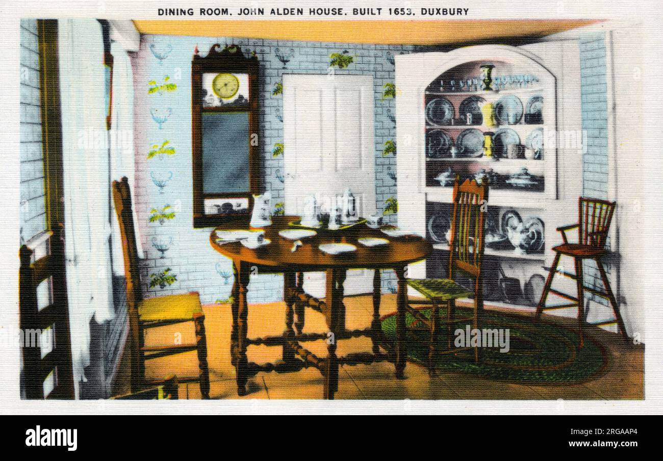 Pilgrim house interior hi-res stock photography and images - Alamy