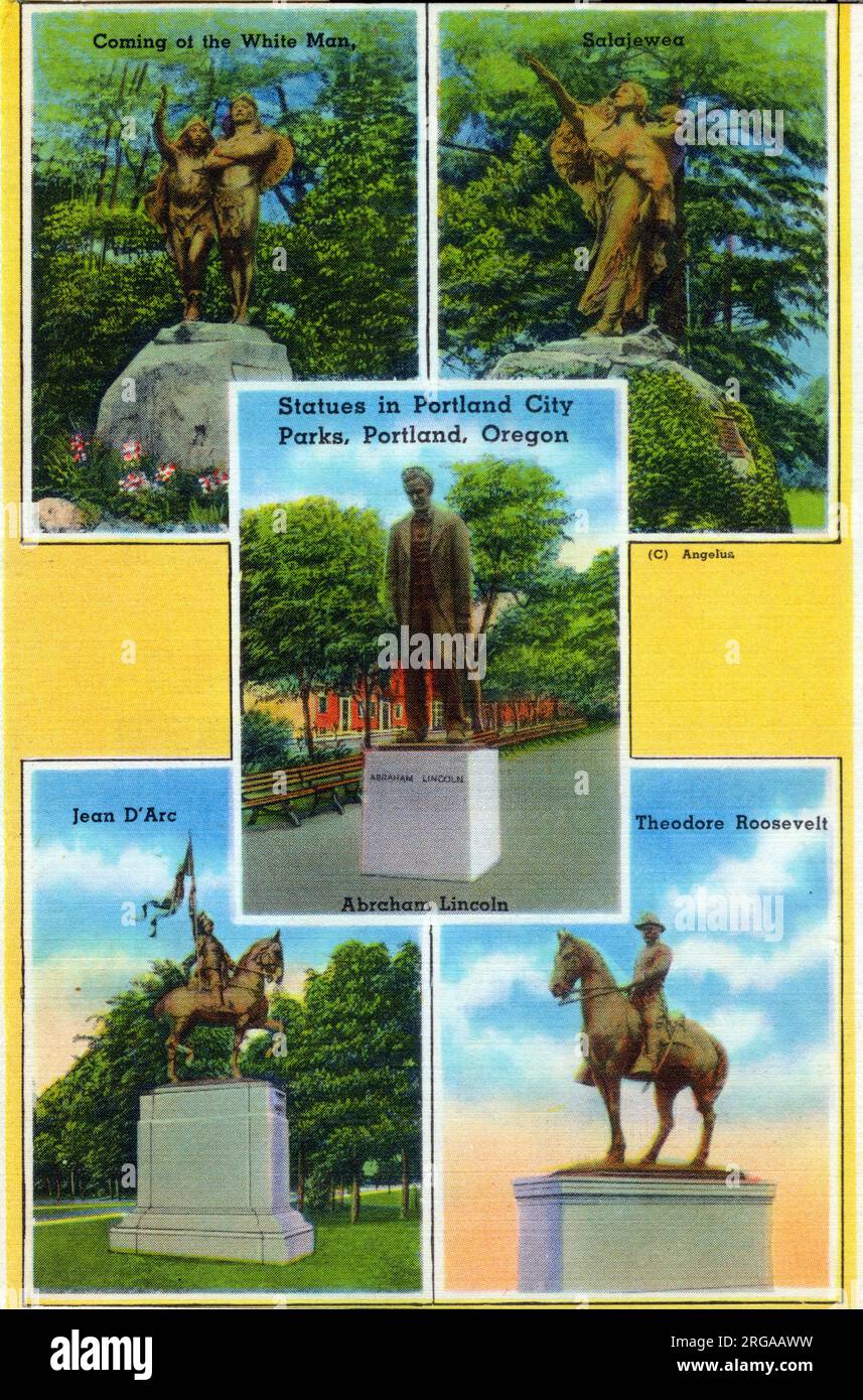 Portland, Oregon, USA - Statues in the City Stock Photo - Alamy