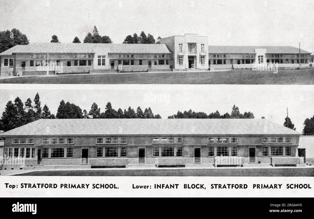 Stratford, New Zealand - (top) Stratford Primary School (bottom) Infant ...