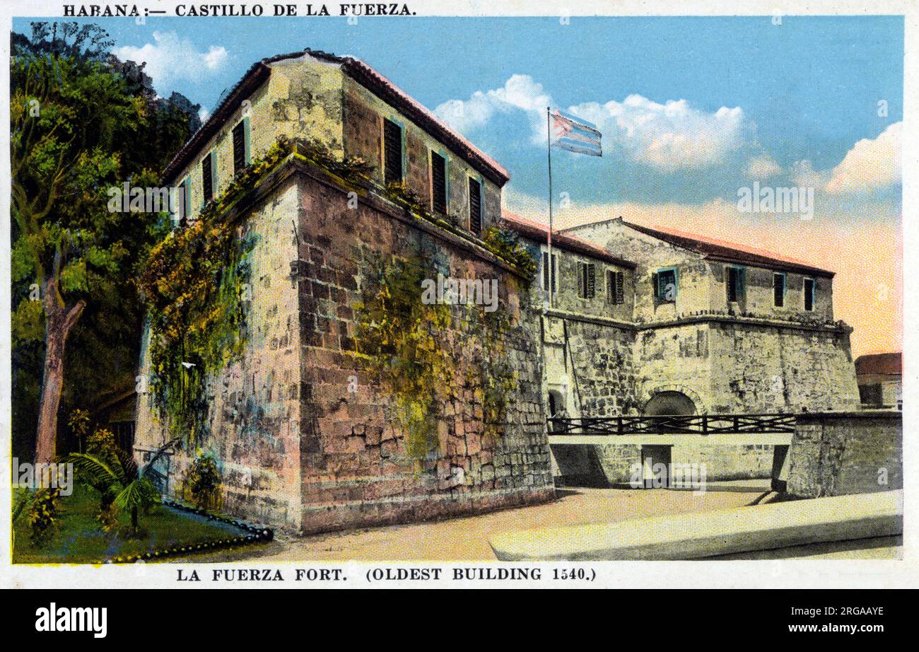 Havana, Cuba - La Fuerza Fort (oldest building - 1540 Stock Photo - Alamy