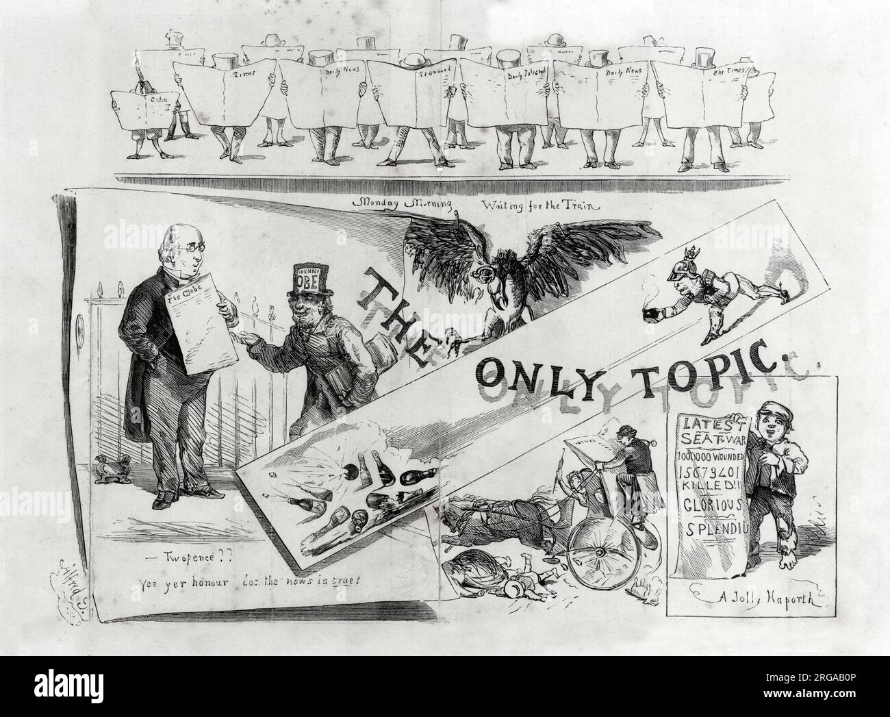 Cartoon, The Only Topic Stock Photo - Alamy