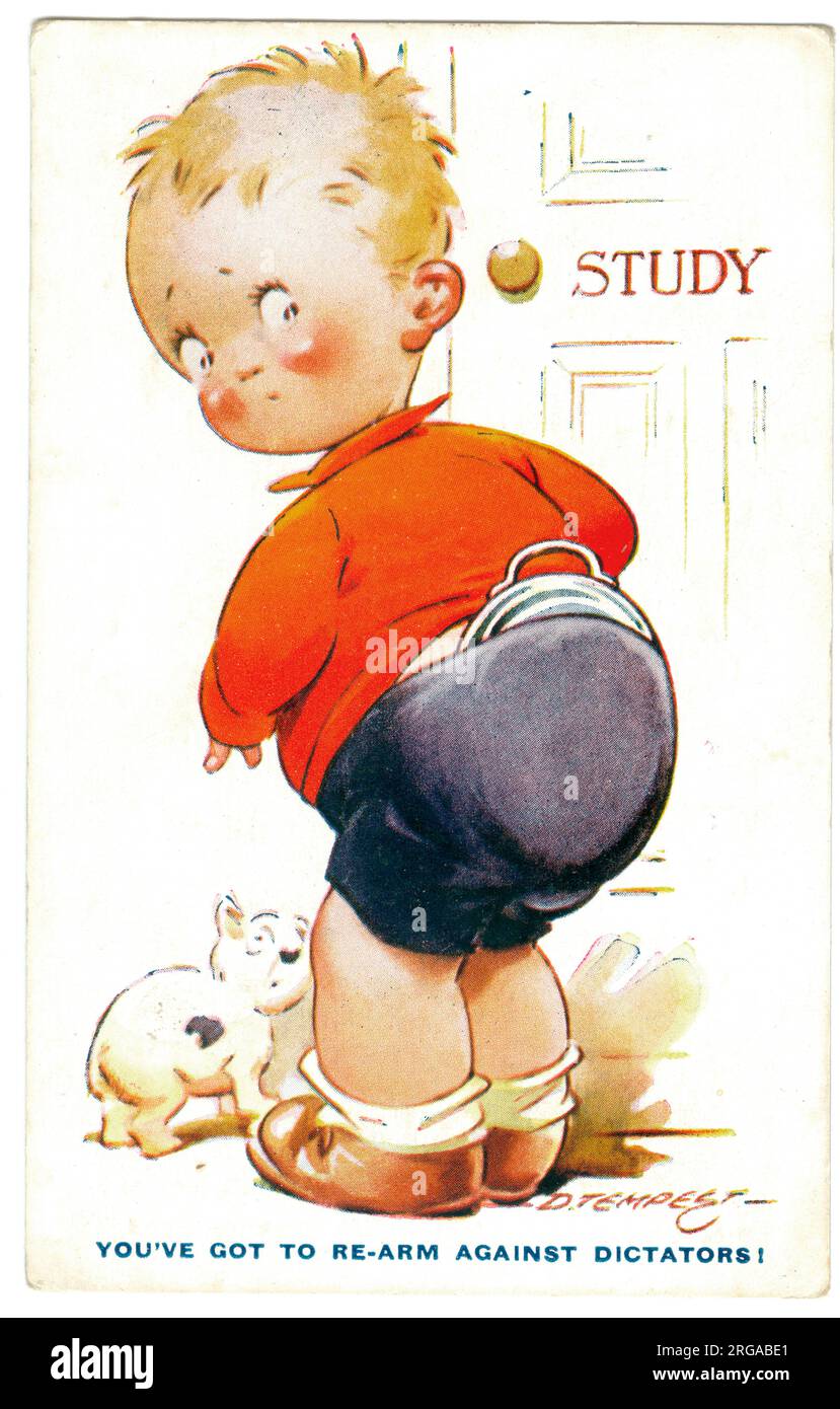 The Caption is 'You've got to re-arm against Dictators' - an obvius ...