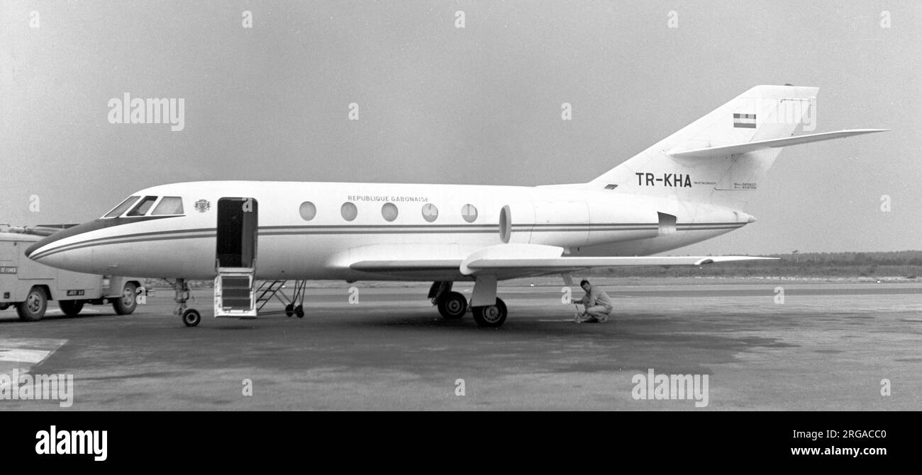 Dassault Falcon 20D TR-KHA (msn 225), of the Gabonese Government VIP transport unit at London ...
