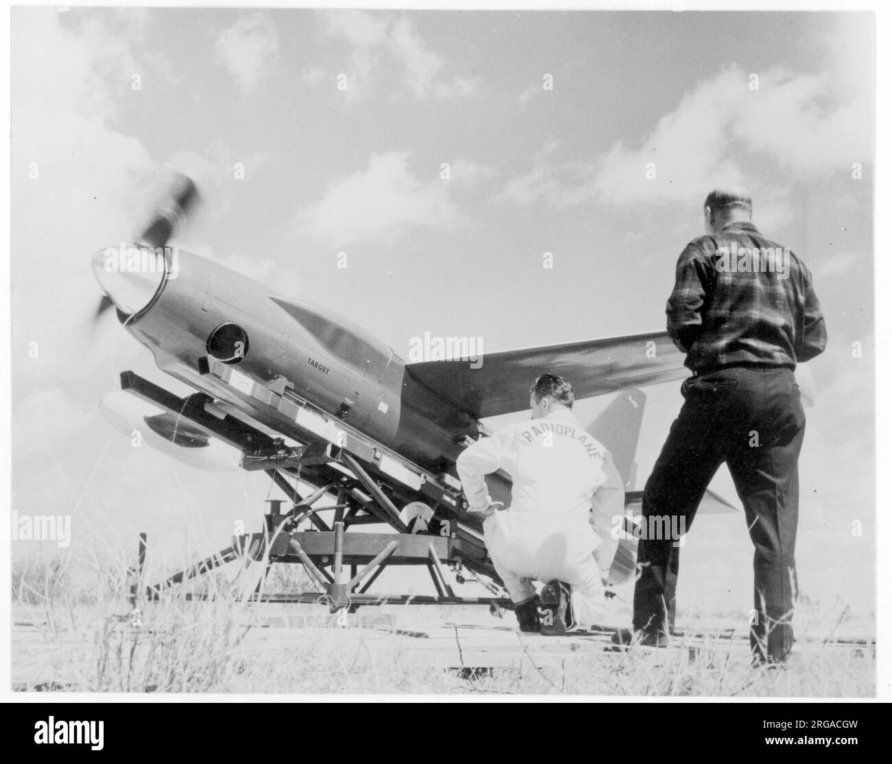 Radioplane RP-77D on its launch catapult Stock Photo - Alamy