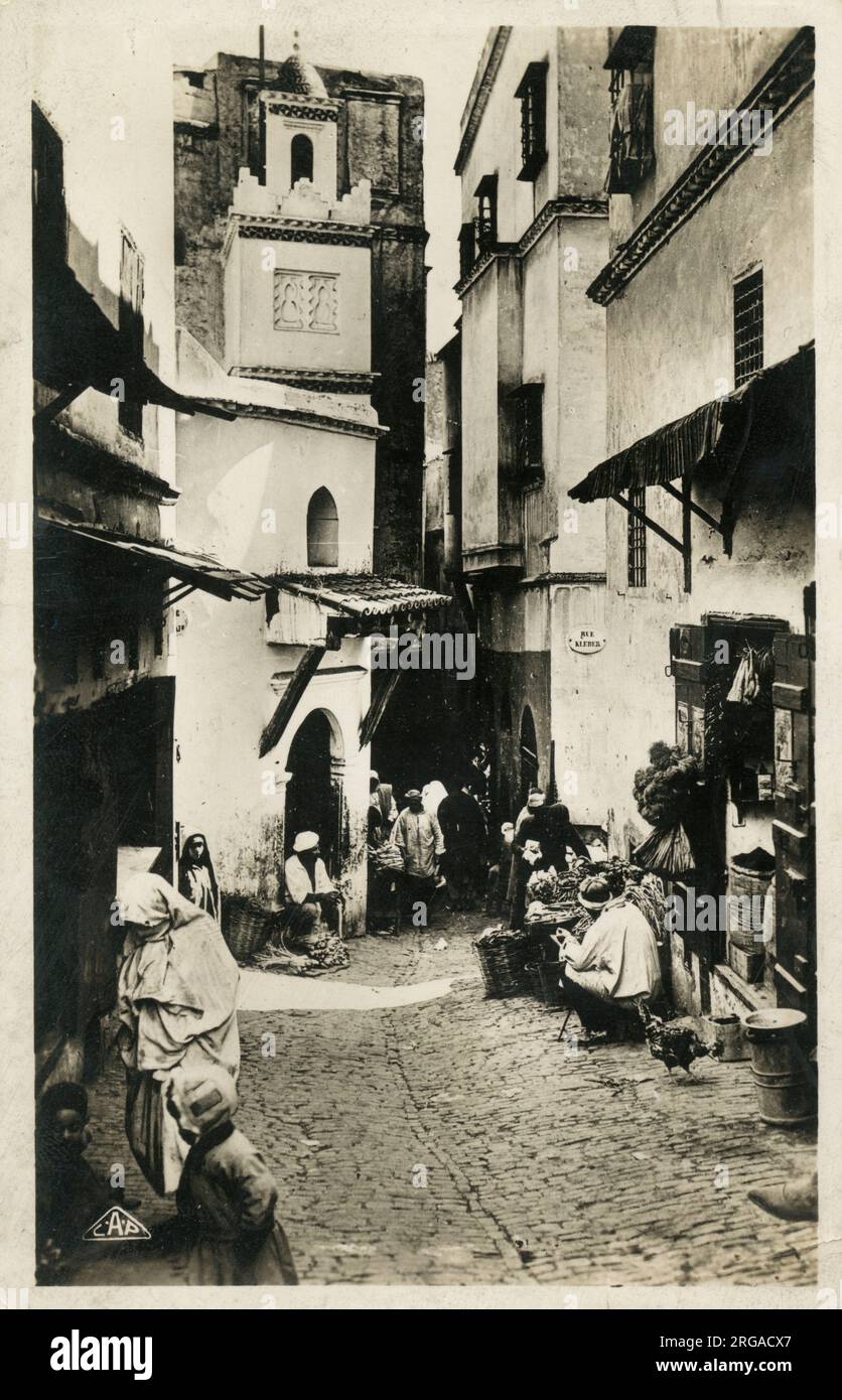 Algiers, Algeria - Narrow Street in the The Casbah (of Al Qasbah, 'the ...