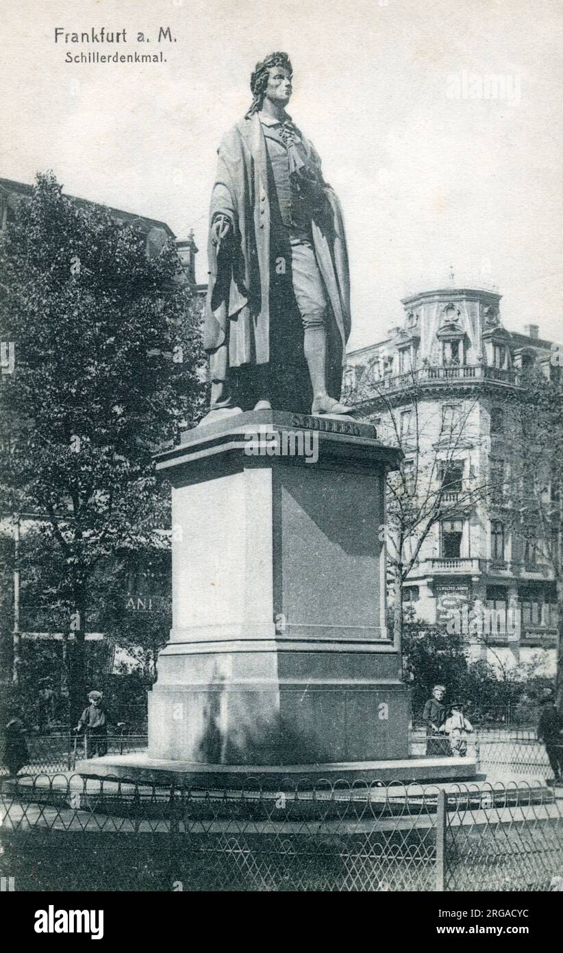 Statue of Johann Christoph Friedrich (von) Schiller (1759-1805), German ...