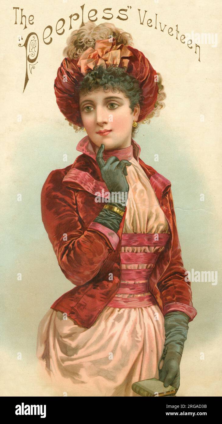 Victorian fashion advertisement hi-res stock photography and images - Alamy