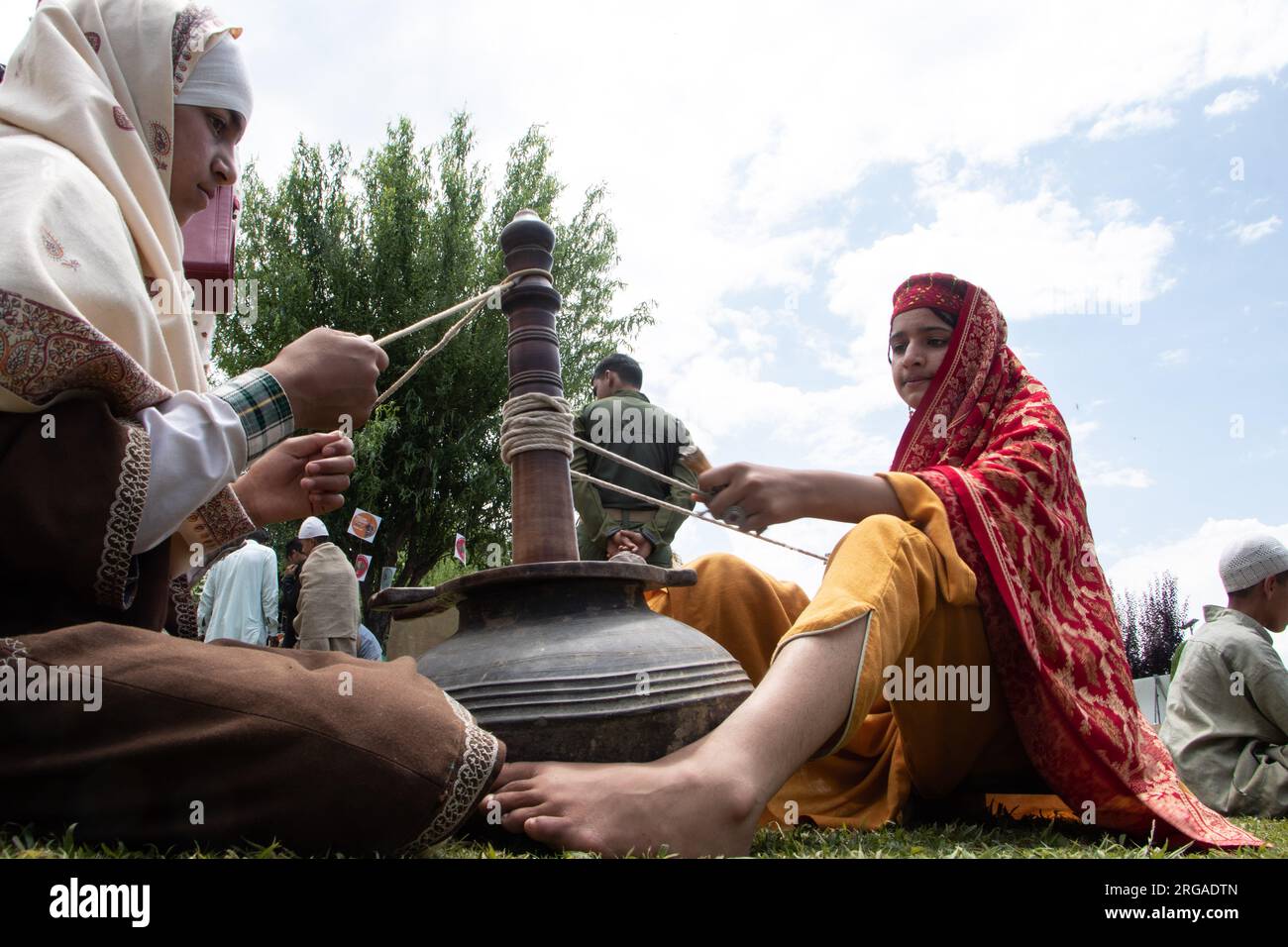 August 8 2023 Kulgam Jammu And Kashmir India Kashmiri Children august-8-2023-kulgam-jammu-and-kashmir-india-kashmiri-children